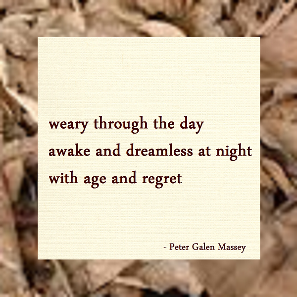 Haiku Poem | “awake and dreamless at night” | Peter Galen Massey